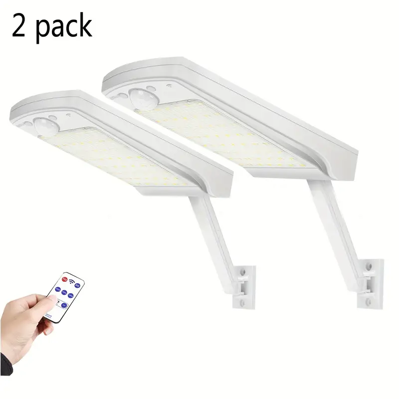 Applique murale blanche à induction solaire double pack 56LED | Leroy ...