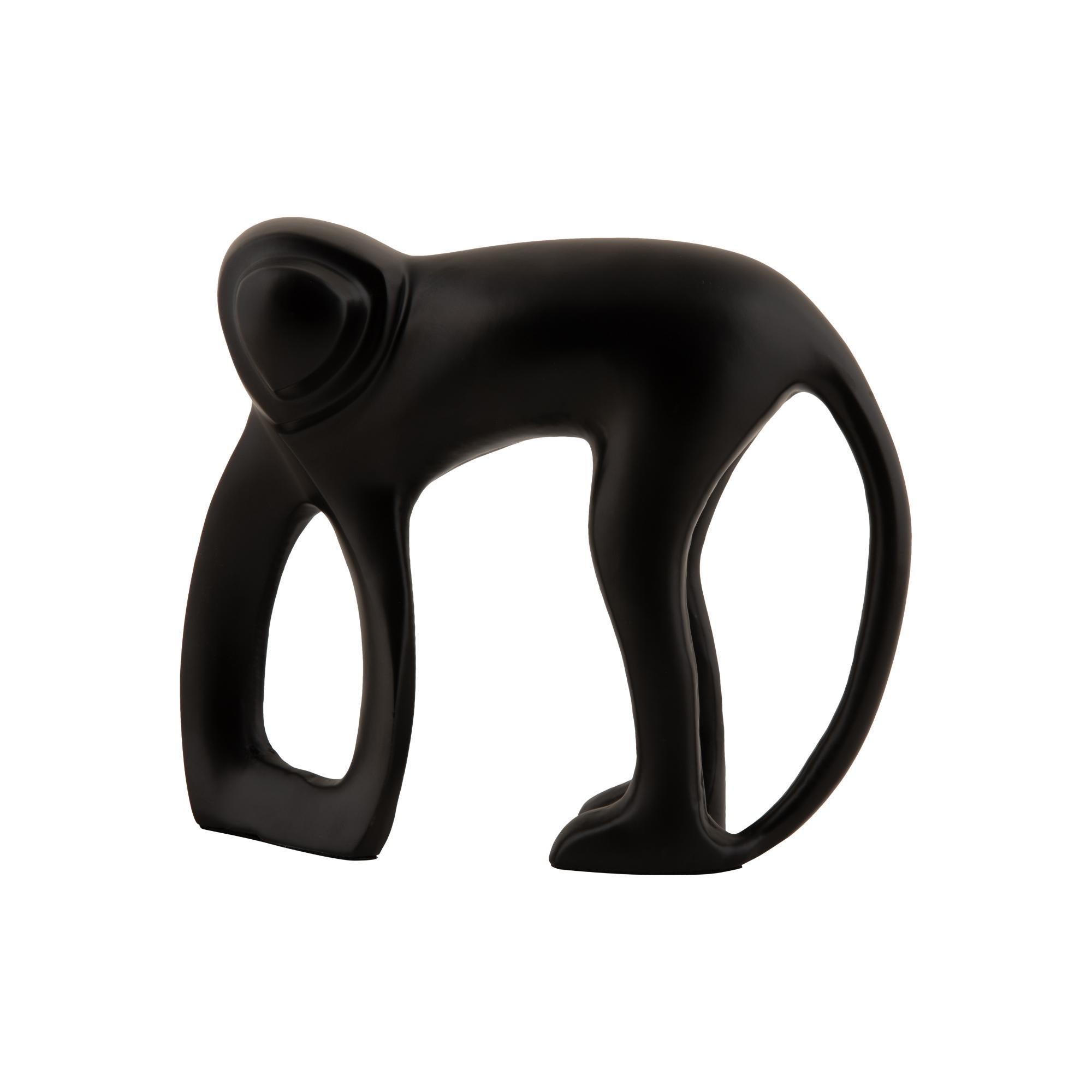 Present Time Ornement Monkey - Noir - 17x5x15cm | Leroy Merlin