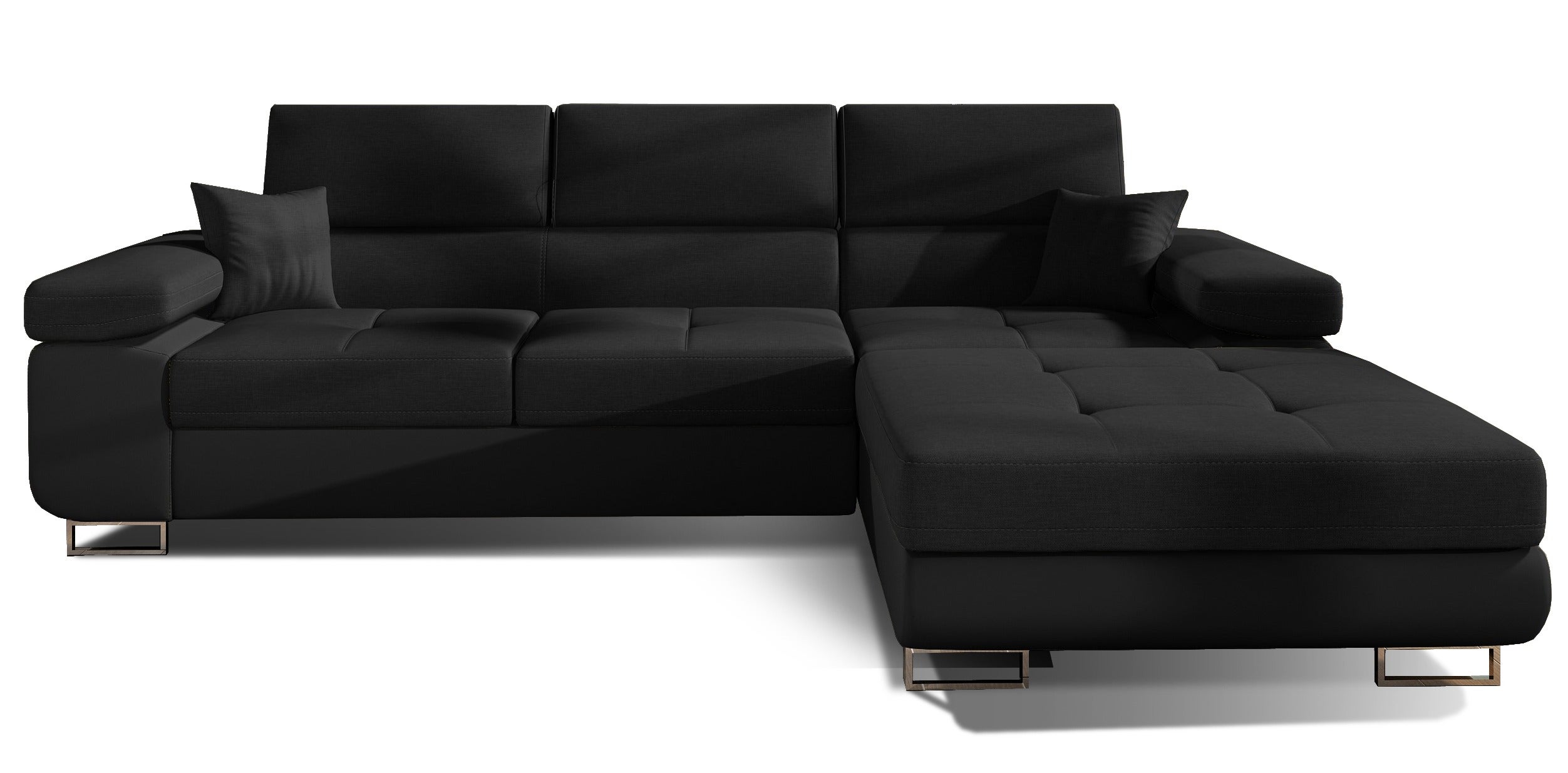 Canape D Angle Convertible Noir