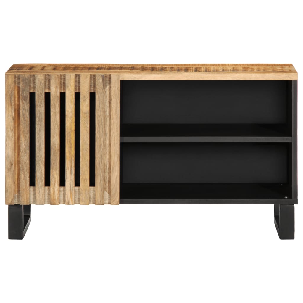 Meuble TV，Banc TV Moderne，Meuble de Rangement 80x34x46 cm bois massif ...