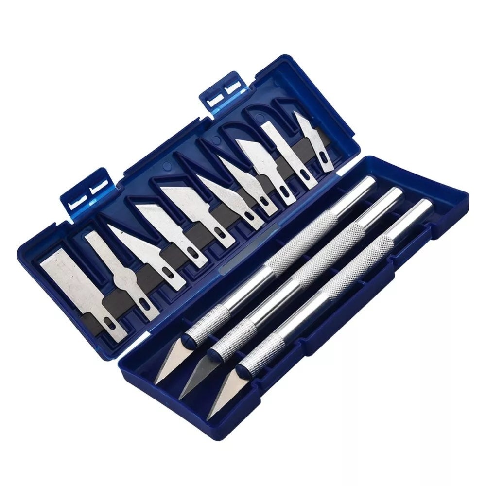 Set de Cutter de Précision avec 10 Lames Interchangeables et Boîte de ...