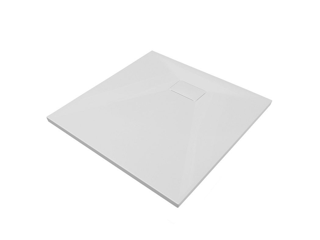 Plato de ducha 80x80 cm VEXO extraplano blanco + sifón incluido | Leroy ...