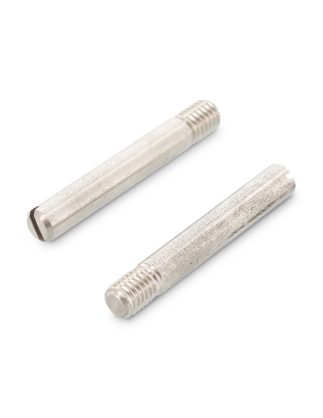 Vis métaux Sans tête Fendue Bout téton Plate Filetage partiel M3X10 ...