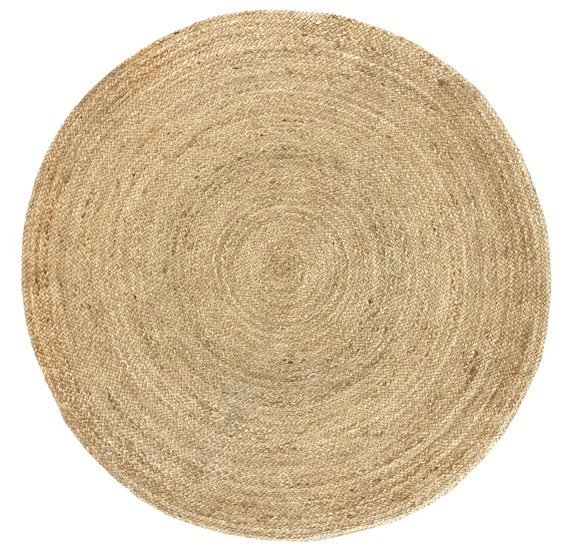 Tapis rond en jute naturel ALHAMBRA 150x150 cm - Tapis de salon ...