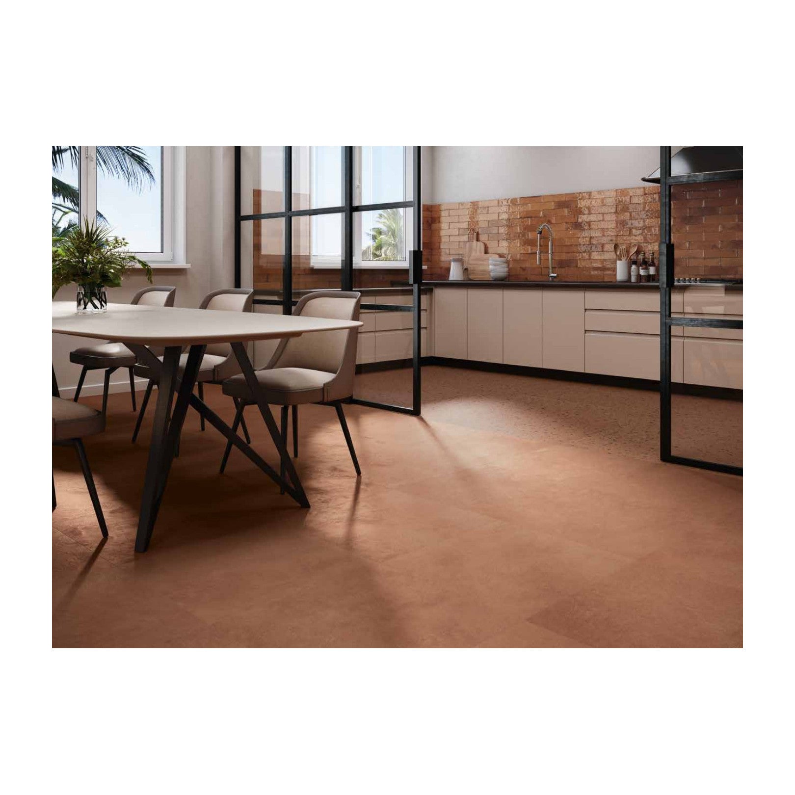 Carrelage grès cérame effet argile TERRA - 120x60 cm Gobi - Naturel ...