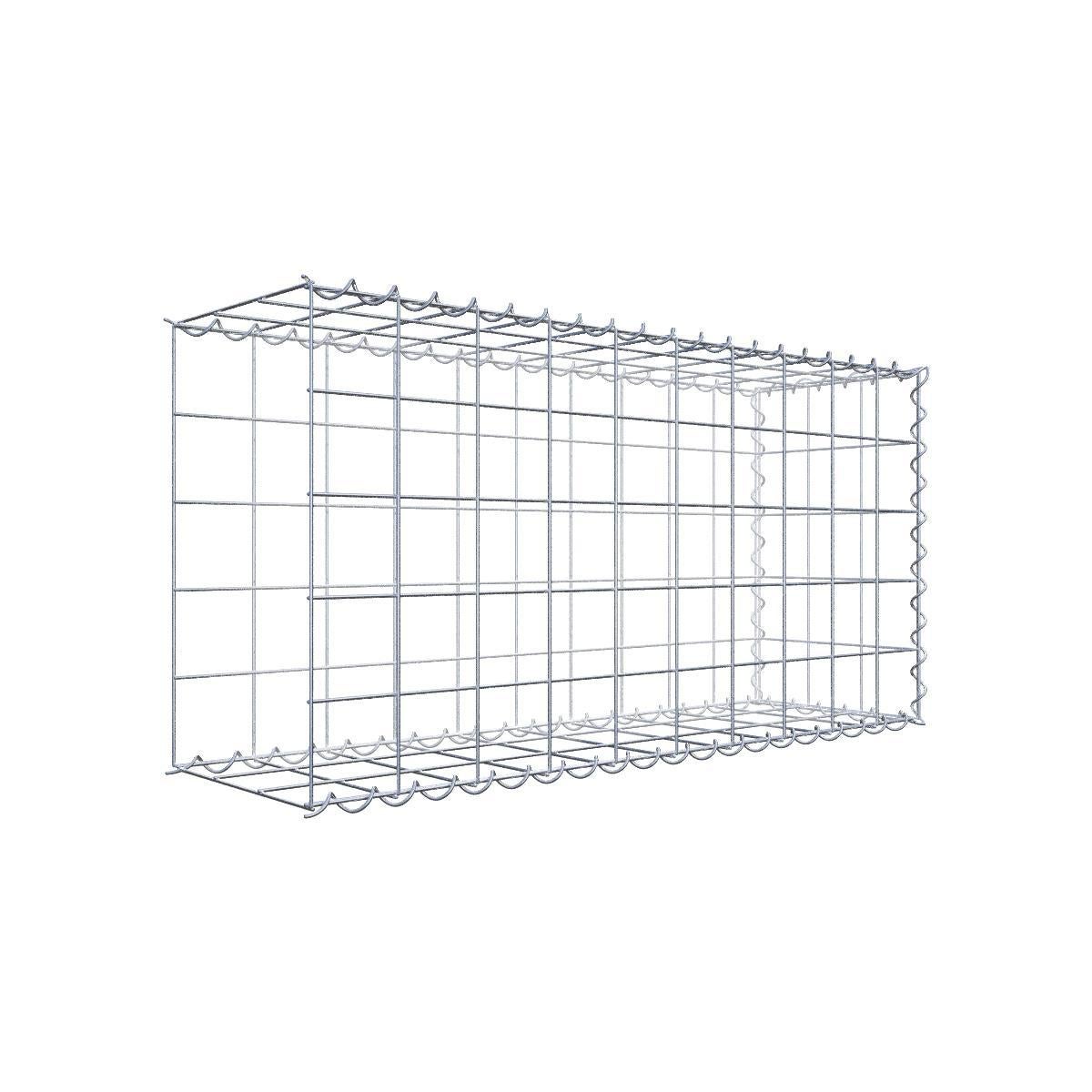 Gabiona - Gabion à monter en longueur 100 cm x 50 cm x 30 cm (L x H x P), maille 10 x 10 cm ...