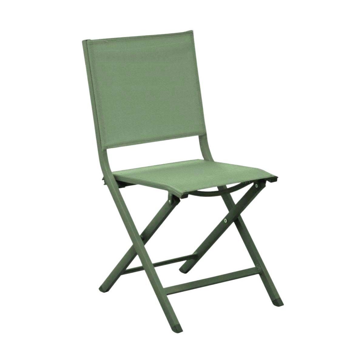 Chaise jardin pliante en aluminium Thema vert Alizé | Leroy Merlin