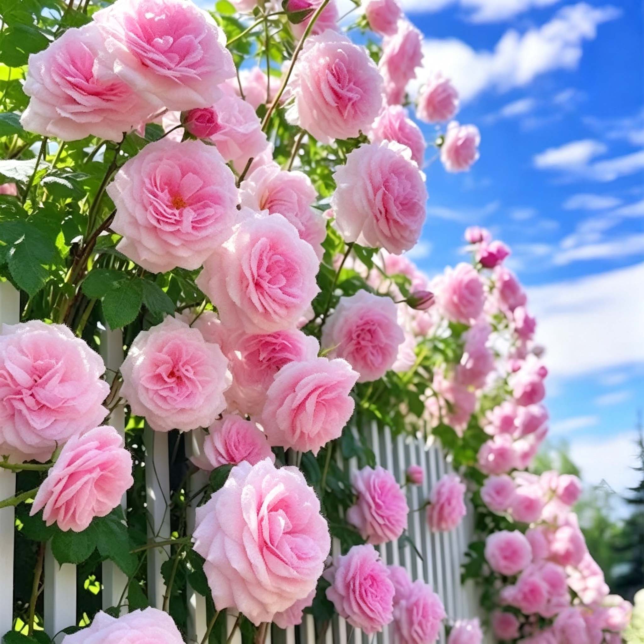 NICOLA 2000 Graines Rosier Grimpant Rose, Grandes Fleurs, Floraison ...