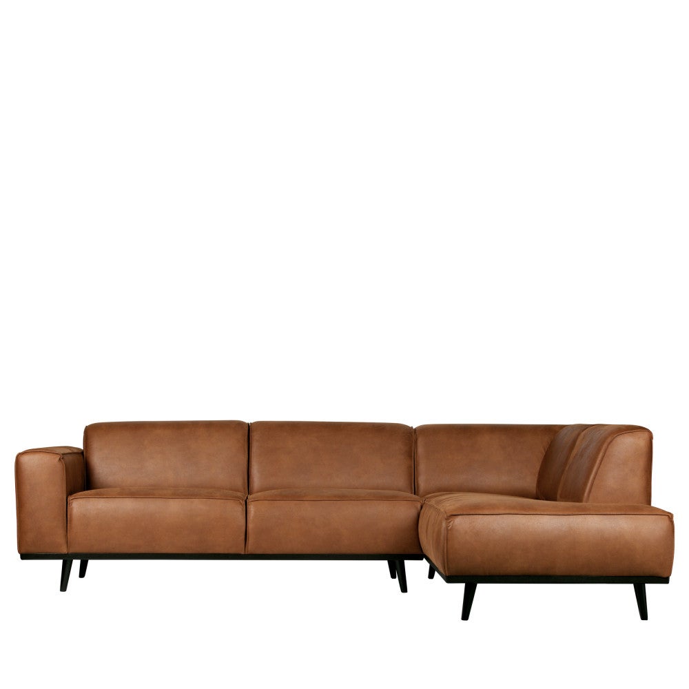 Canapé d'angle droit cognac - STATEMENT | Leroy Merlin