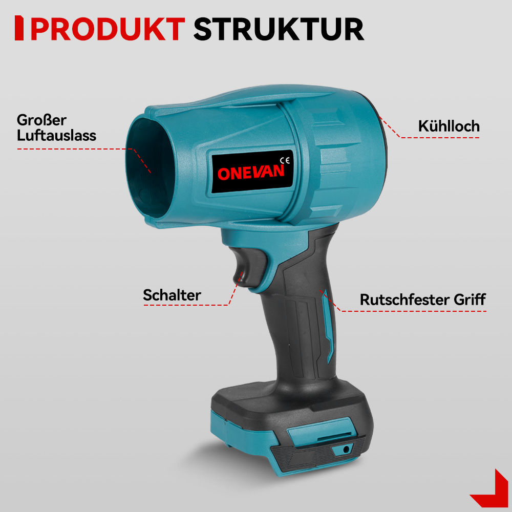 Soplador turbo con batería, 160 m/s | Leroy Merlin