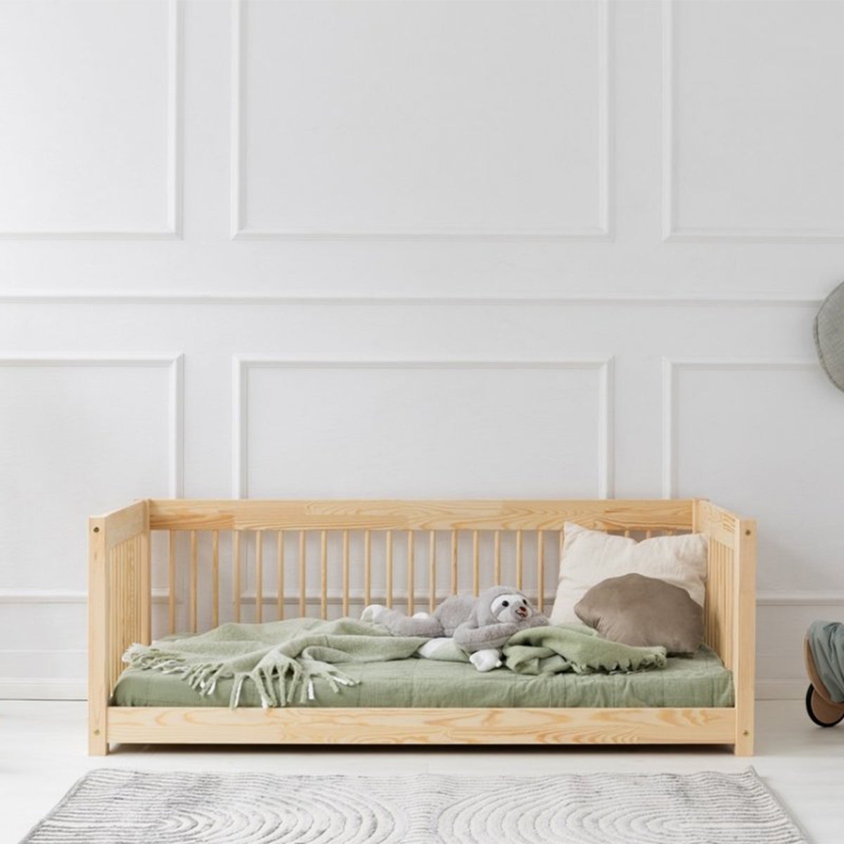 Lit banquette 90x200 sommier inclus Perrine Bois | Leroy Merlin