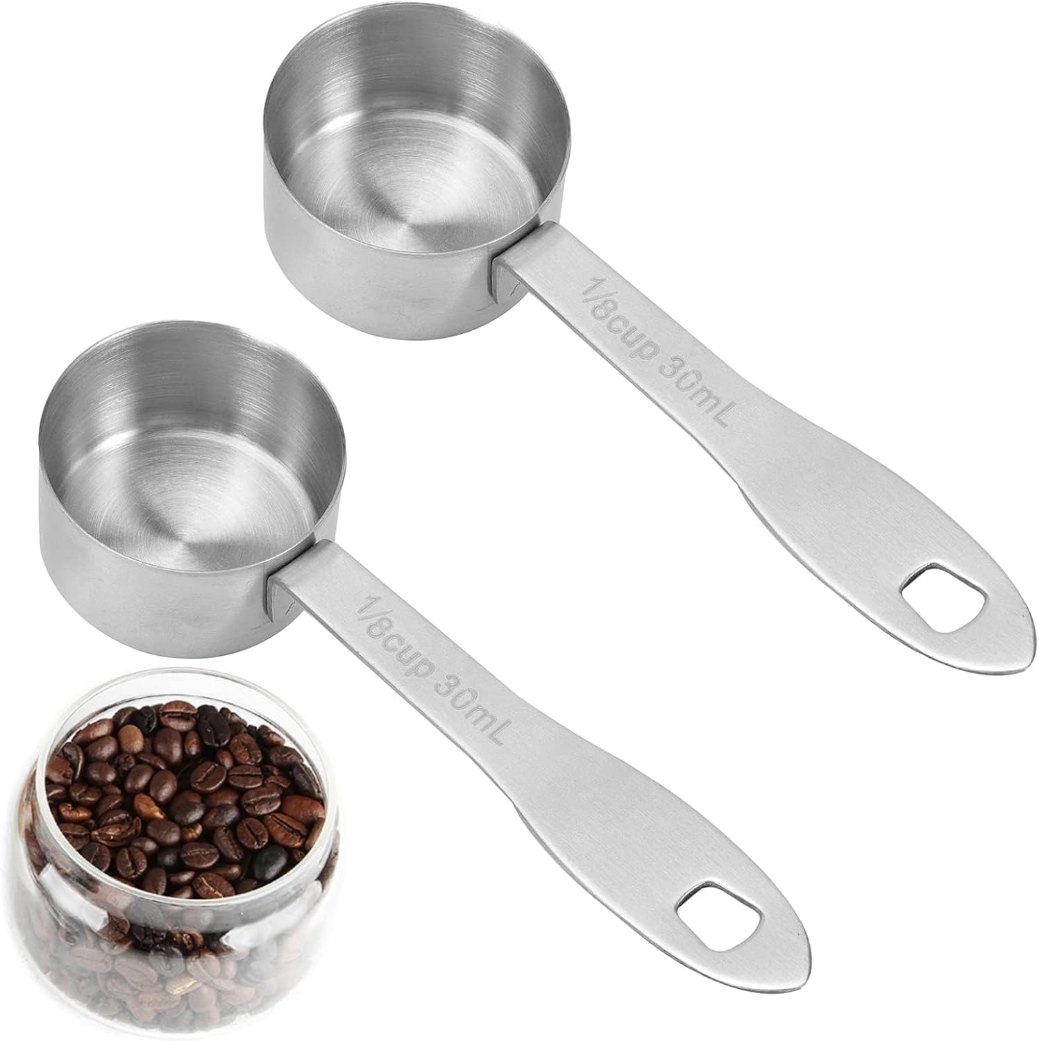 Lot De 2 Cuillères Doseuses À Café, 30 Ml Cuillère À Mesurer À Café À ...