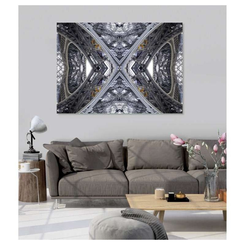 Tableau toile en kit TOUR EIFFEL DESIGN 180 x 130 cm - Toile textile ...