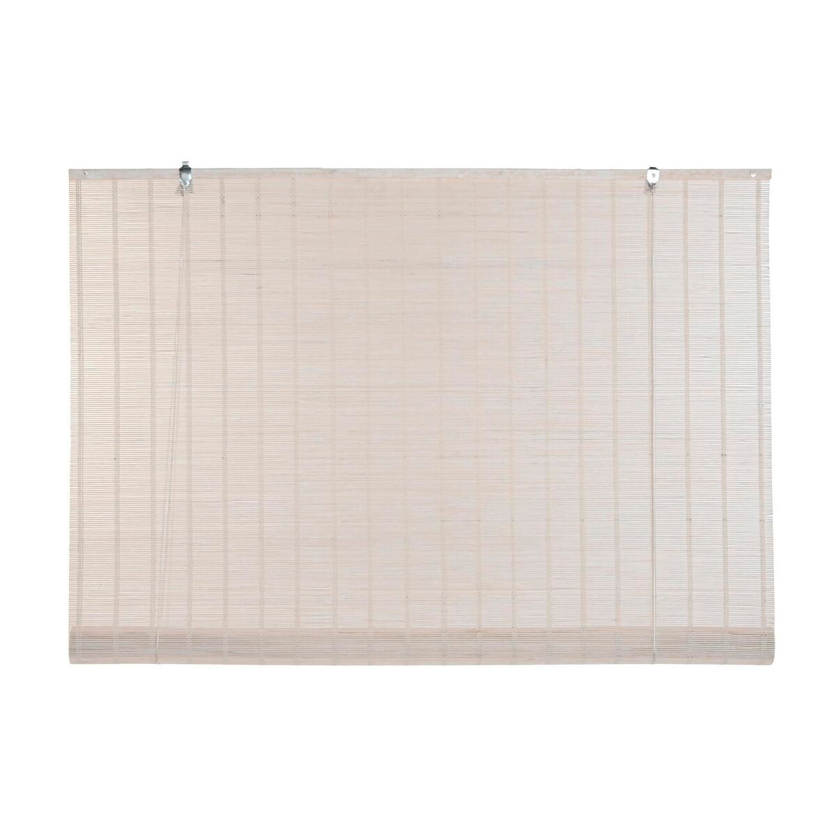 Store à enrouleur DKD Home Decor Vernis Blanc Bambou (120 x 2 x 230 cm ...