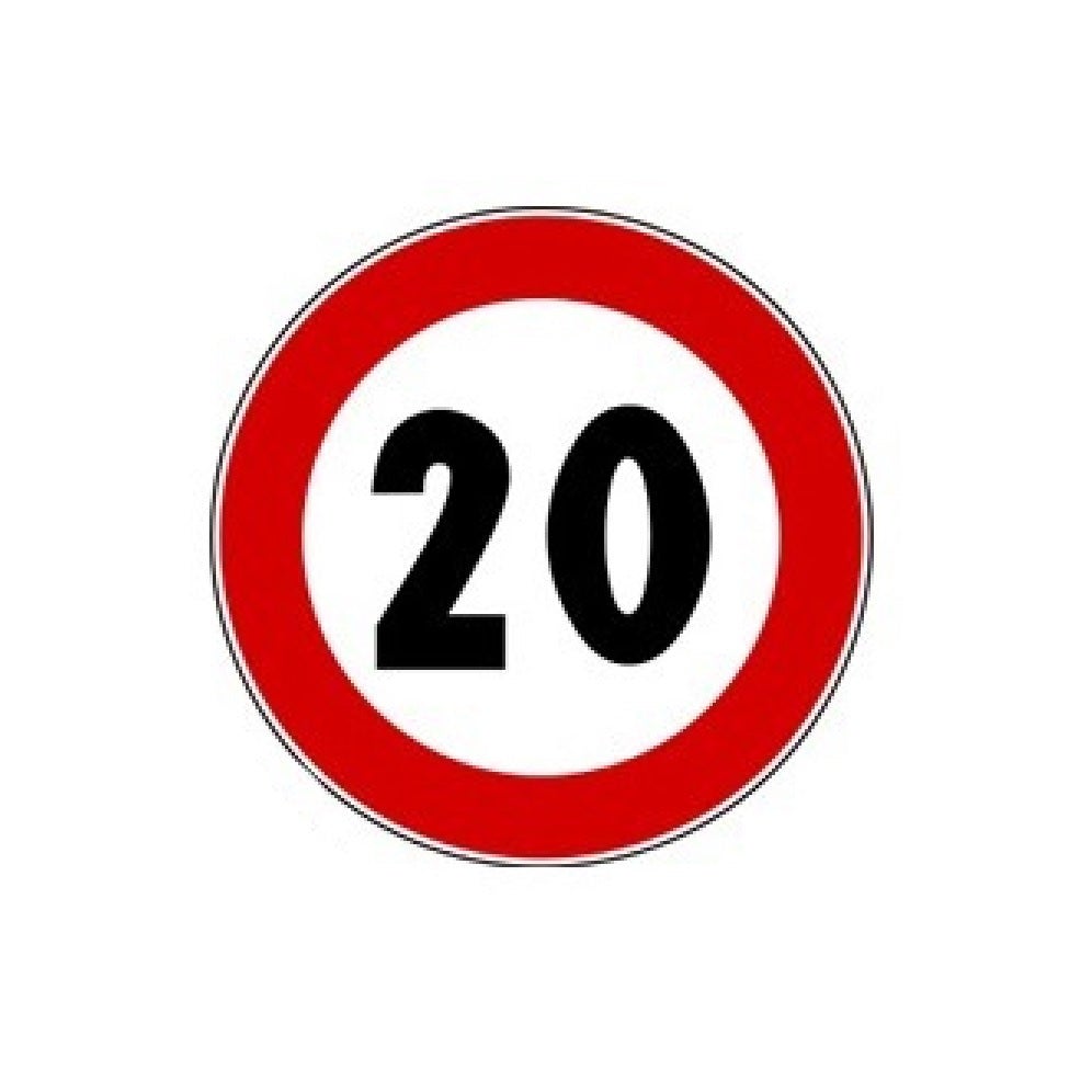 Panneau de limitation de vitesse - SPEED LIMIT 20 km/h | Leroy Merlin