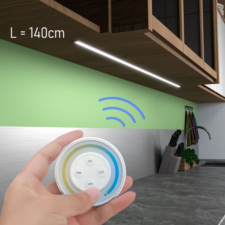 Réglette LED ultra fine - 140 cm - 11,5W - Blanc naturel 4000K ...