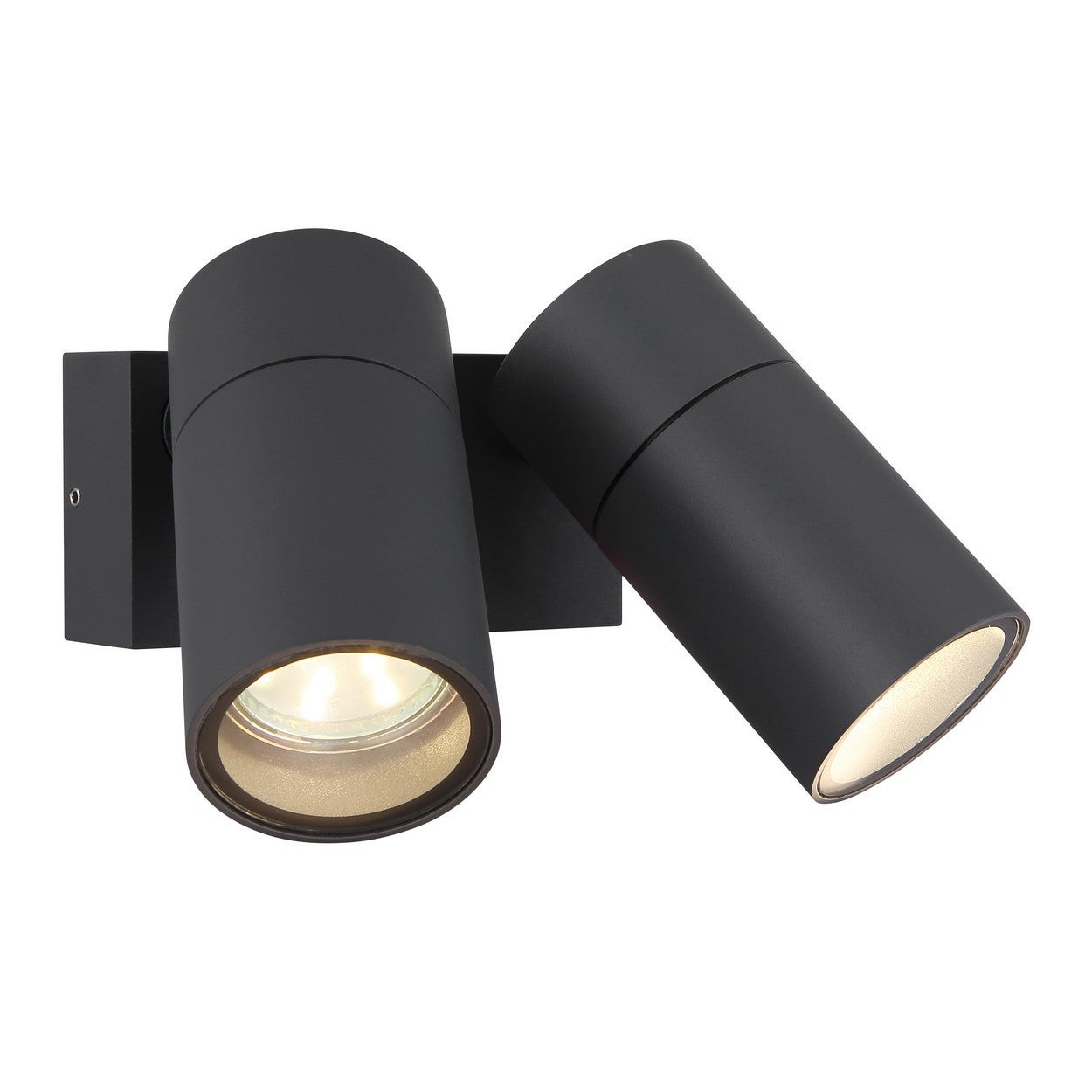 Luz al aire libre aluminio antracita mate, 2x GU10 | Leroy Merlin