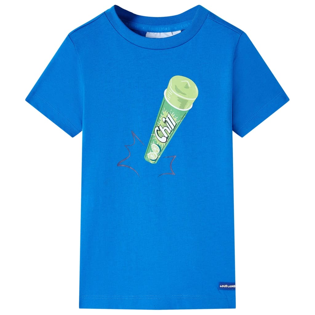 Camiseta infantil azul chillón 116 | Leroy Merlin