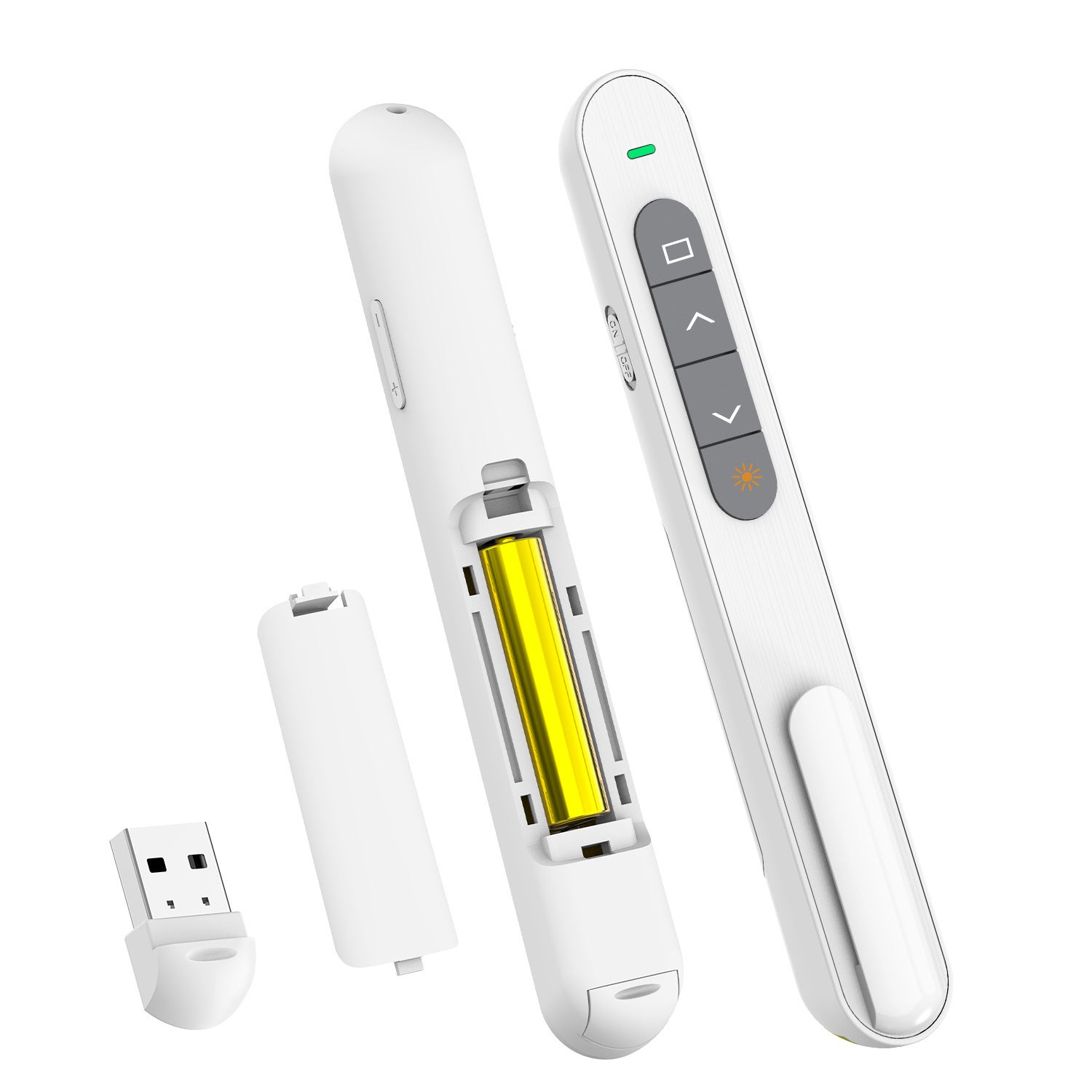 Télécommande PPT avec Pointeur Laser Rouge et Hyperlien, 2.4GHz Sans ...