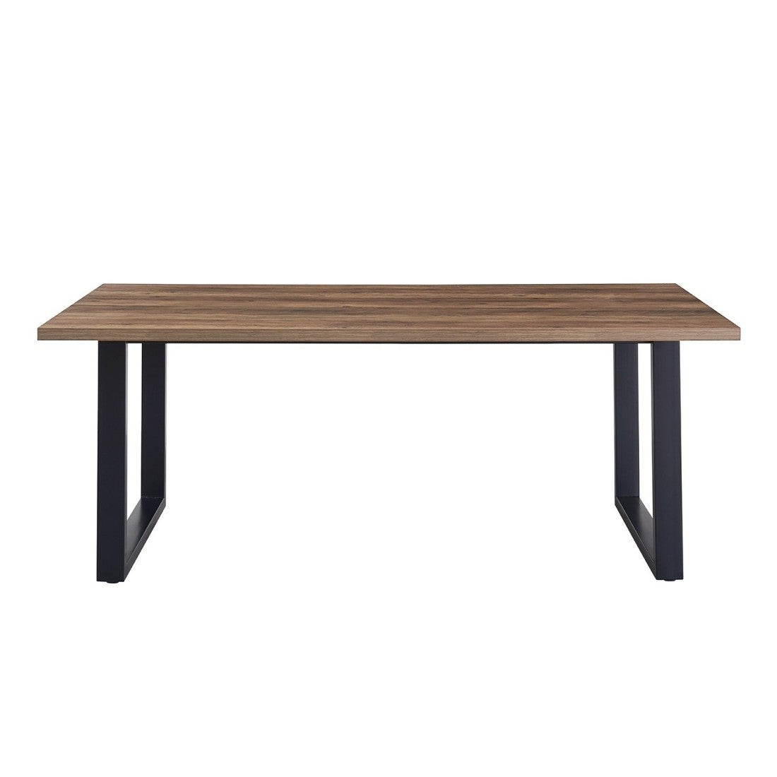 Mesa de comedor EDWAR de 200cm de largo en decoración de madera exótica ...