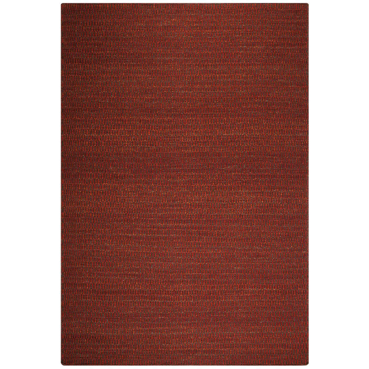 Tapis kilim 200x300 rectangle fait main en laine rouge motif faux uni ...