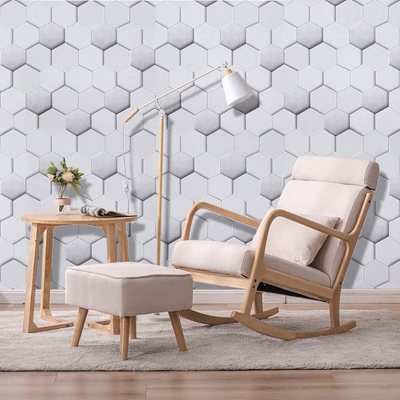 AULEDIO Papel Pintado Adhesivo 45x600cm, Vinilo PVC Impermeable para ...