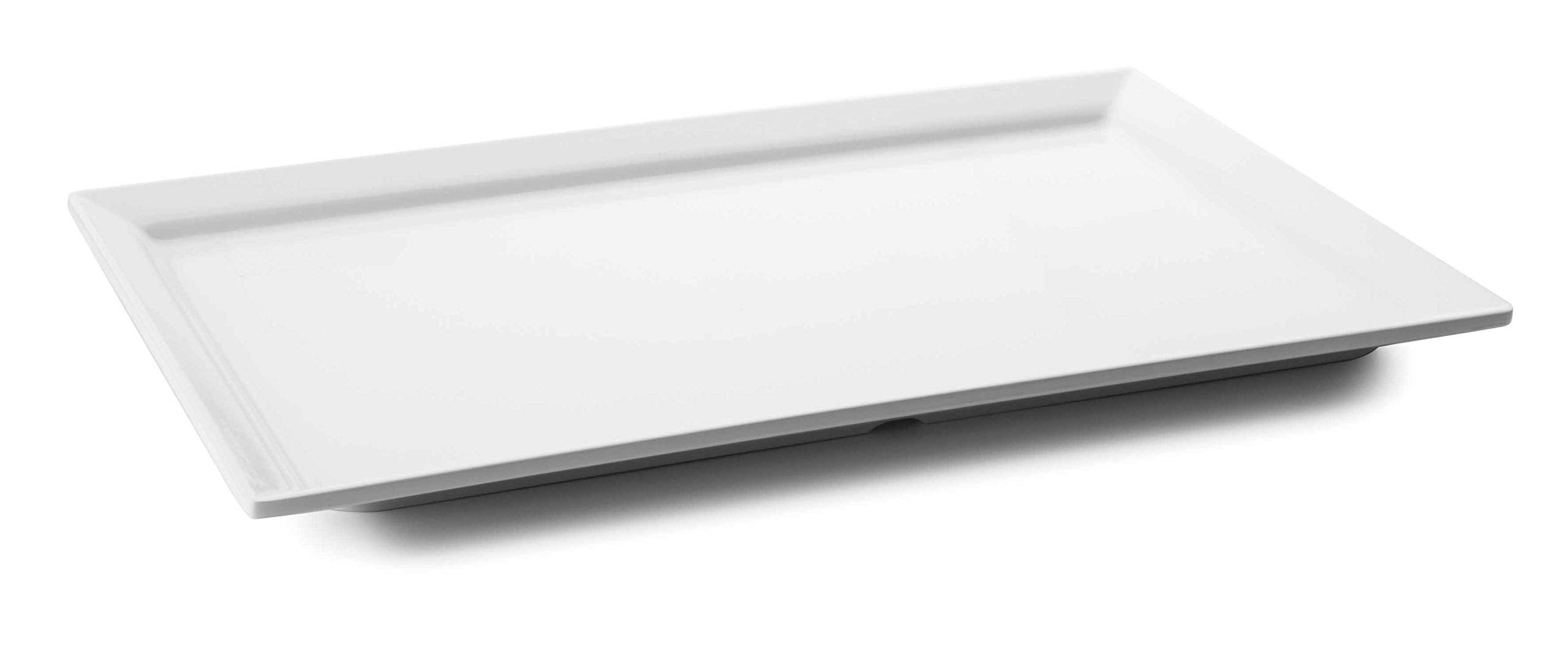 Lacor - 63536 - Bandeja Rectangular De Melamina Classic 70x30x2cm- Blanco | Leroy Merlin