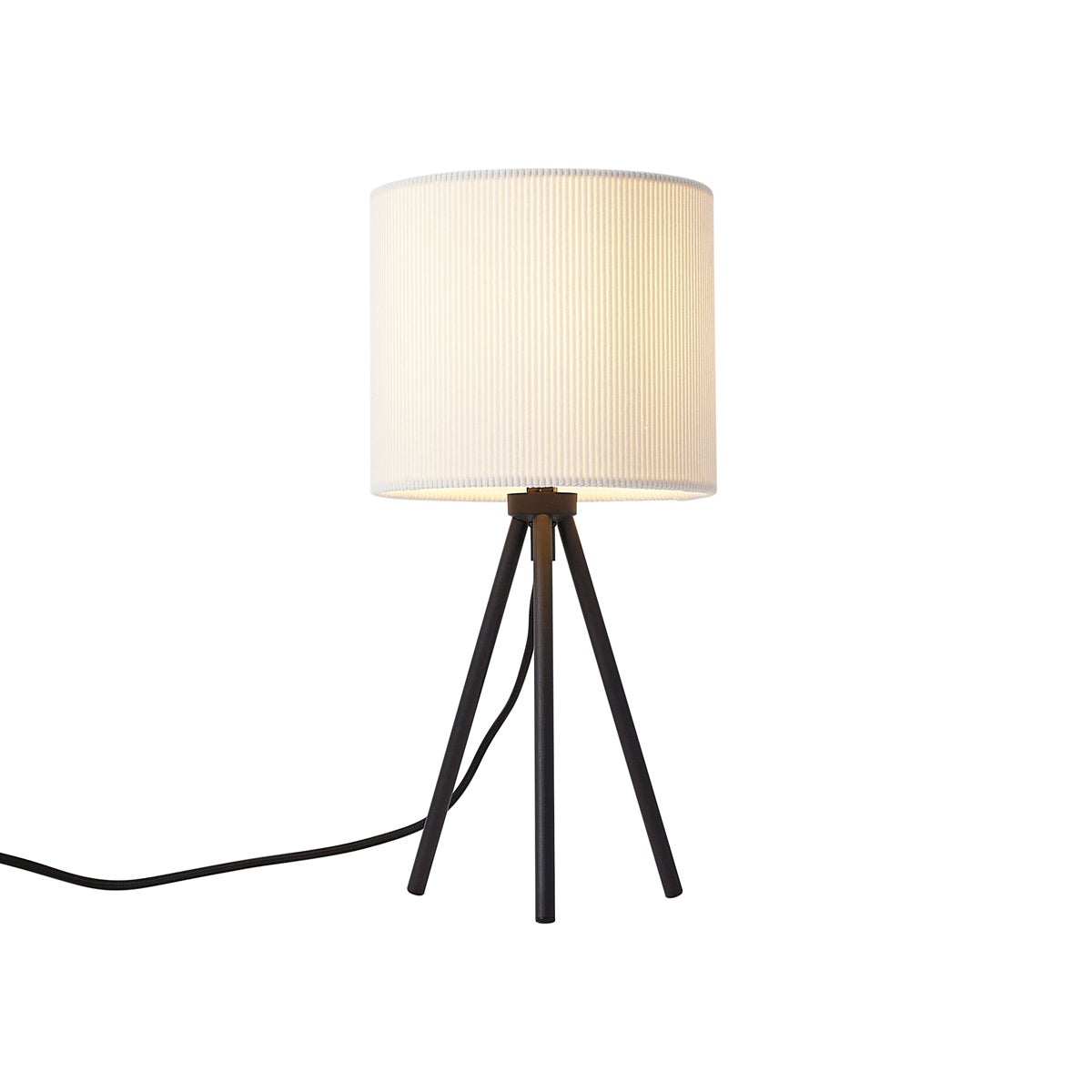 Lámpara de mesa moderna blanca con pantalla de terciopelo - Luz | Leroy ...