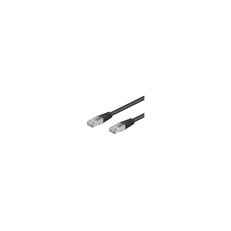 C ble r seau Goobay cat5e 7,5m noir sf/utp 2xrj45, pvc, cca | Leroy Merlin