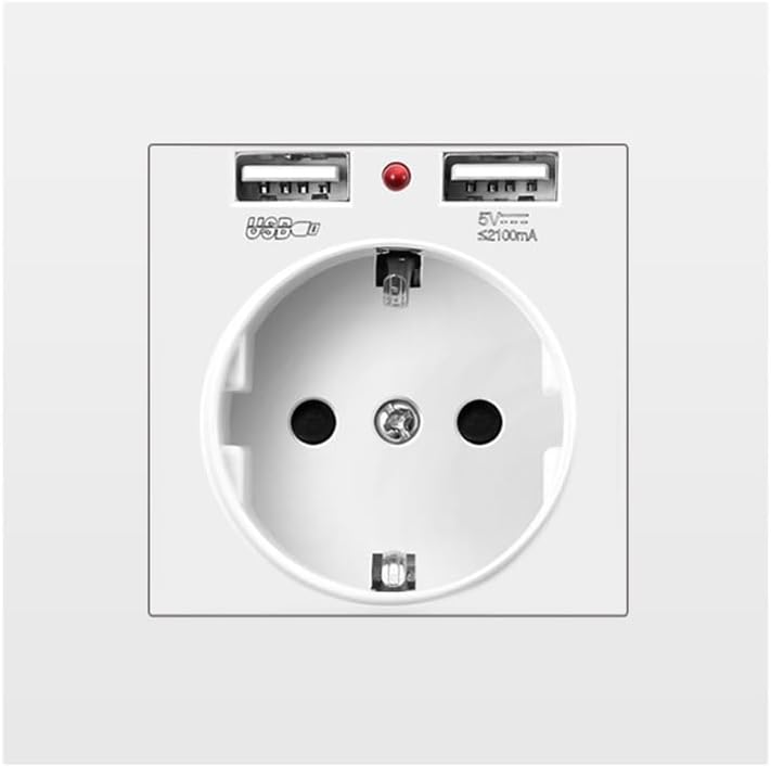Prise Électrique Standard de L'UE avec Double USB 5V 2.1 A Prises ...
