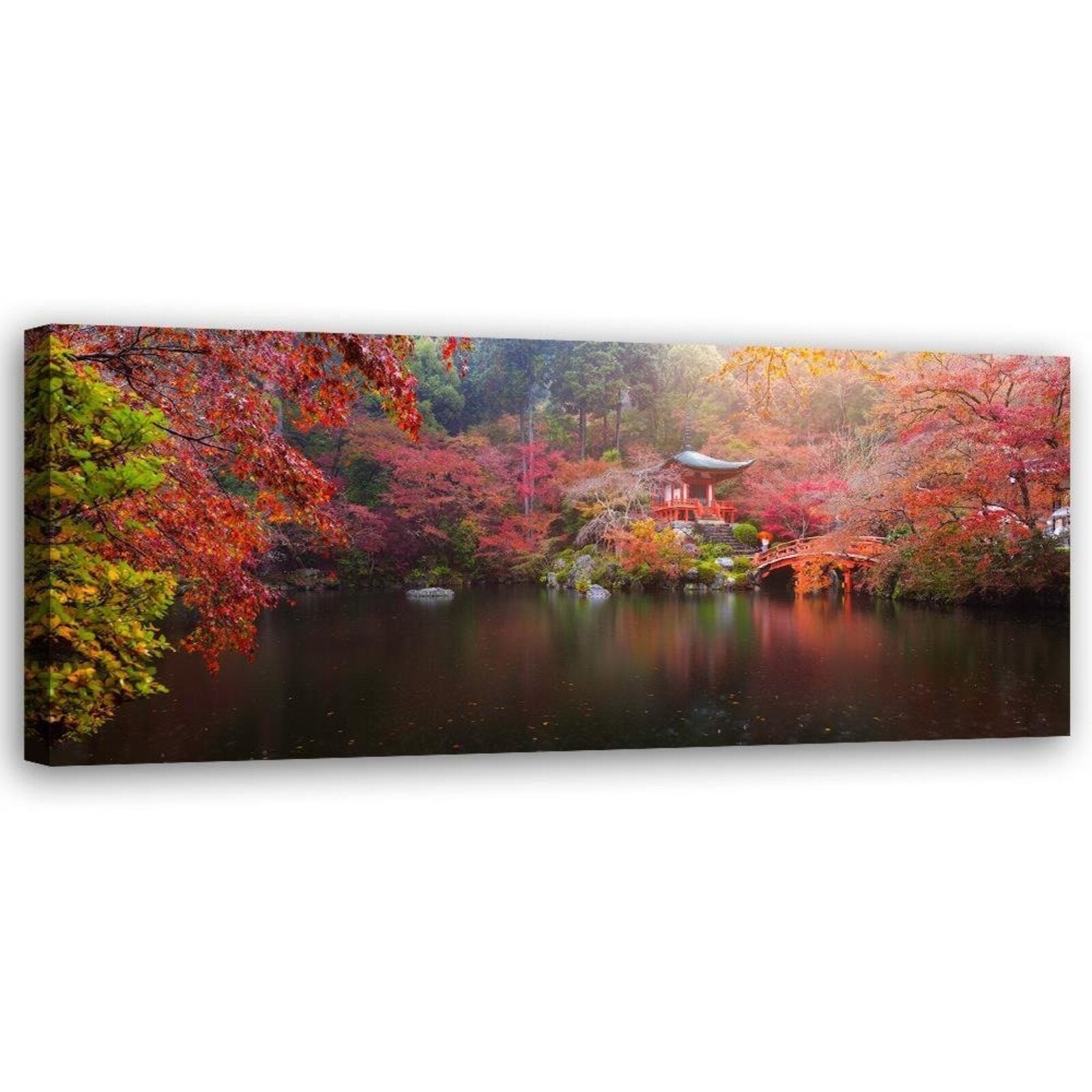 Tableau le japon aux couleurs vertes - 150 x 50 cm | Leroy Merlin