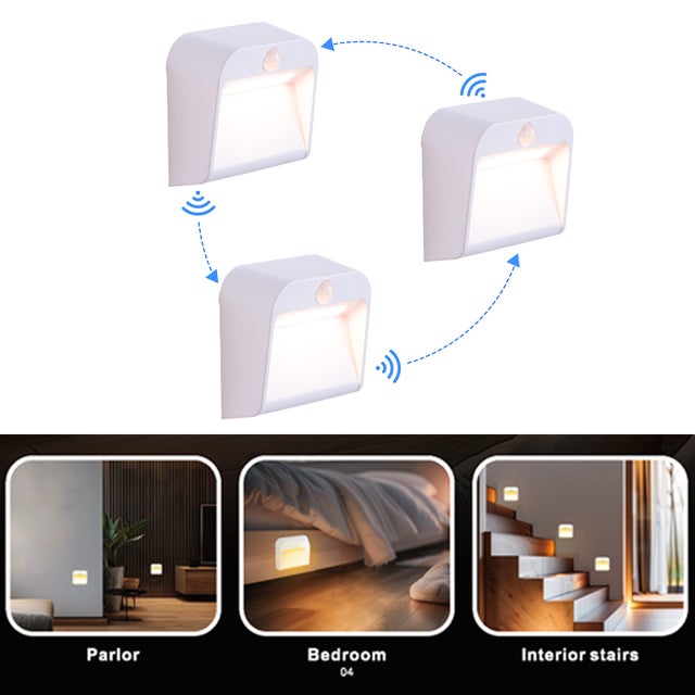 Luces led con sensor de movimiento a batería: iluminación automática ...