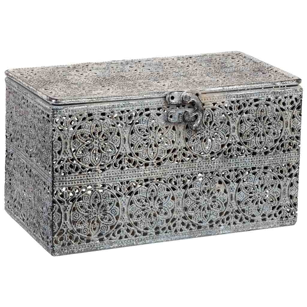 Caja de metal negra 20.5x12.5x11.5h cm | Leroy Merlin