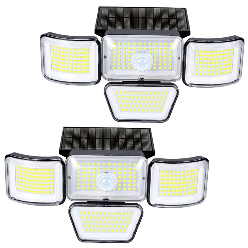 Lot de 2 lampes solaires d'extérieur étanches, 278 LED, applique murale ...