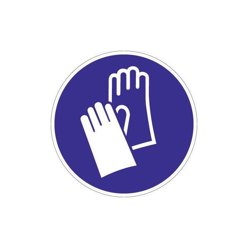 Pictogramme d'obligation ASR A1.3/DIN EN ISO 7010 Gants de protection ...