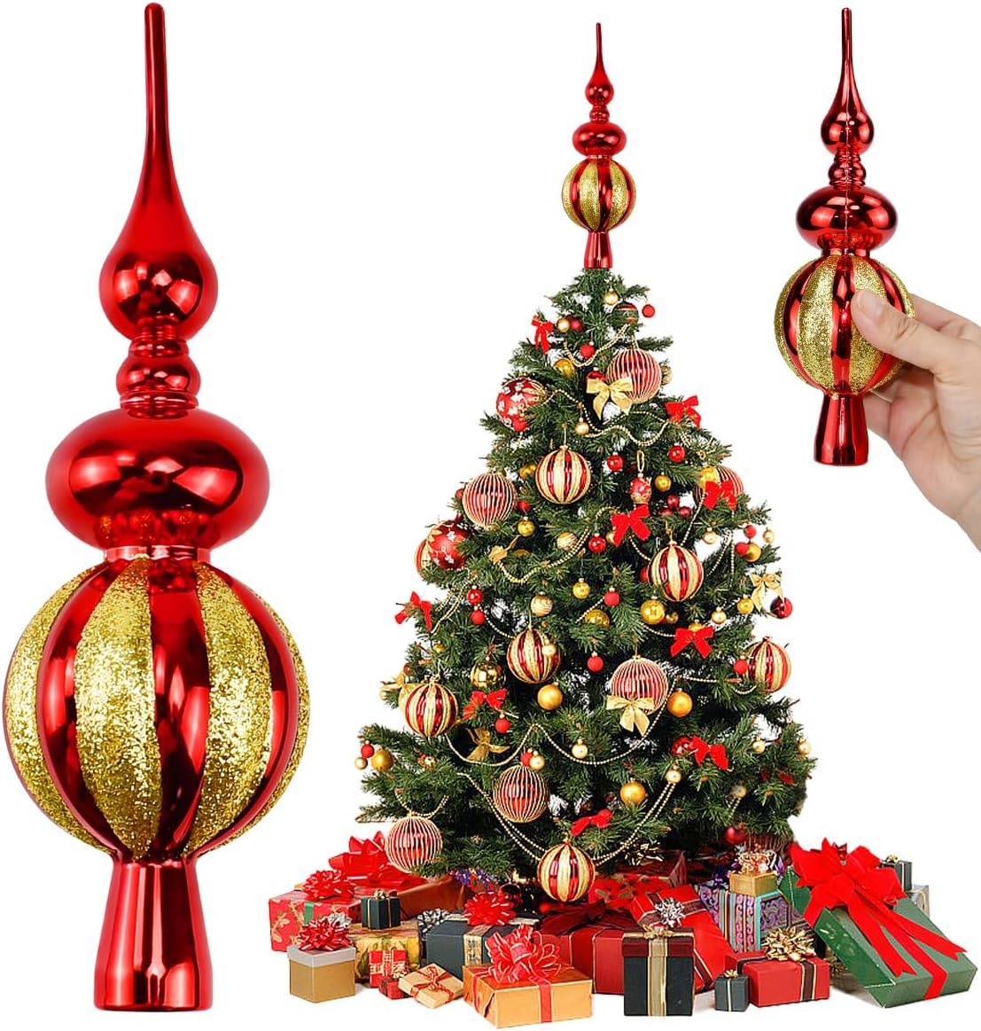 Pointe Sapin de Noel 23cm, Cimier Sapin de Noel, Pointe de Sapin de ...