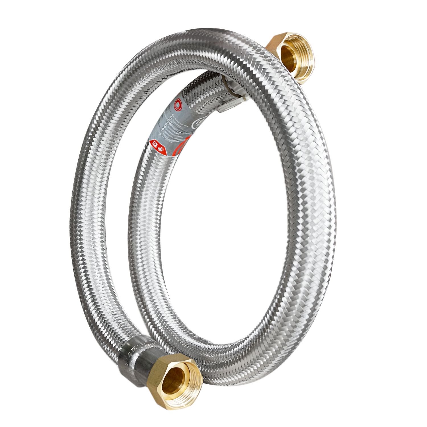 Flexible Inox ø24mm Intérieur F-f 1" (26/34) Longueur 30cm | Leroy Merlin