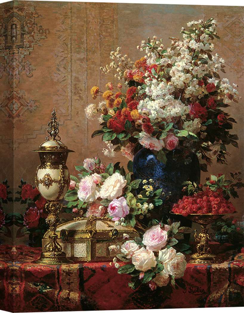 Nature morte, impression sur toile - Jean-Baptiste Robie, Composition ...