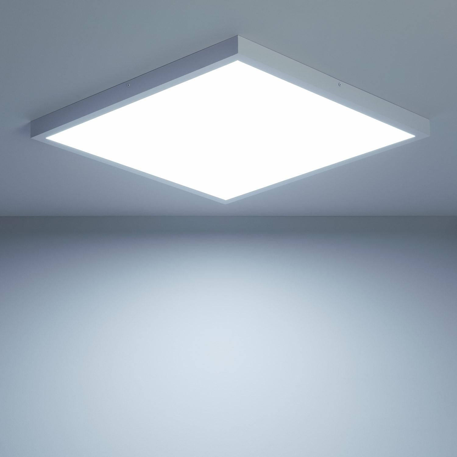 Plafón LED 48W Cuadrado 600x600 mm, 6000K Blanco Frío, Aluminio, IP20 ...