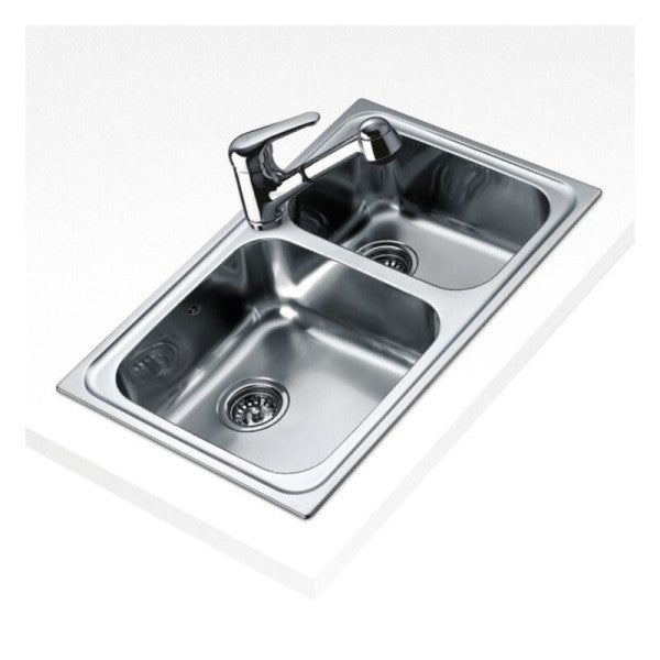 Évier double Teka 11119006 CLASSIC 2C Acier inoxydable | Leroy Merlin