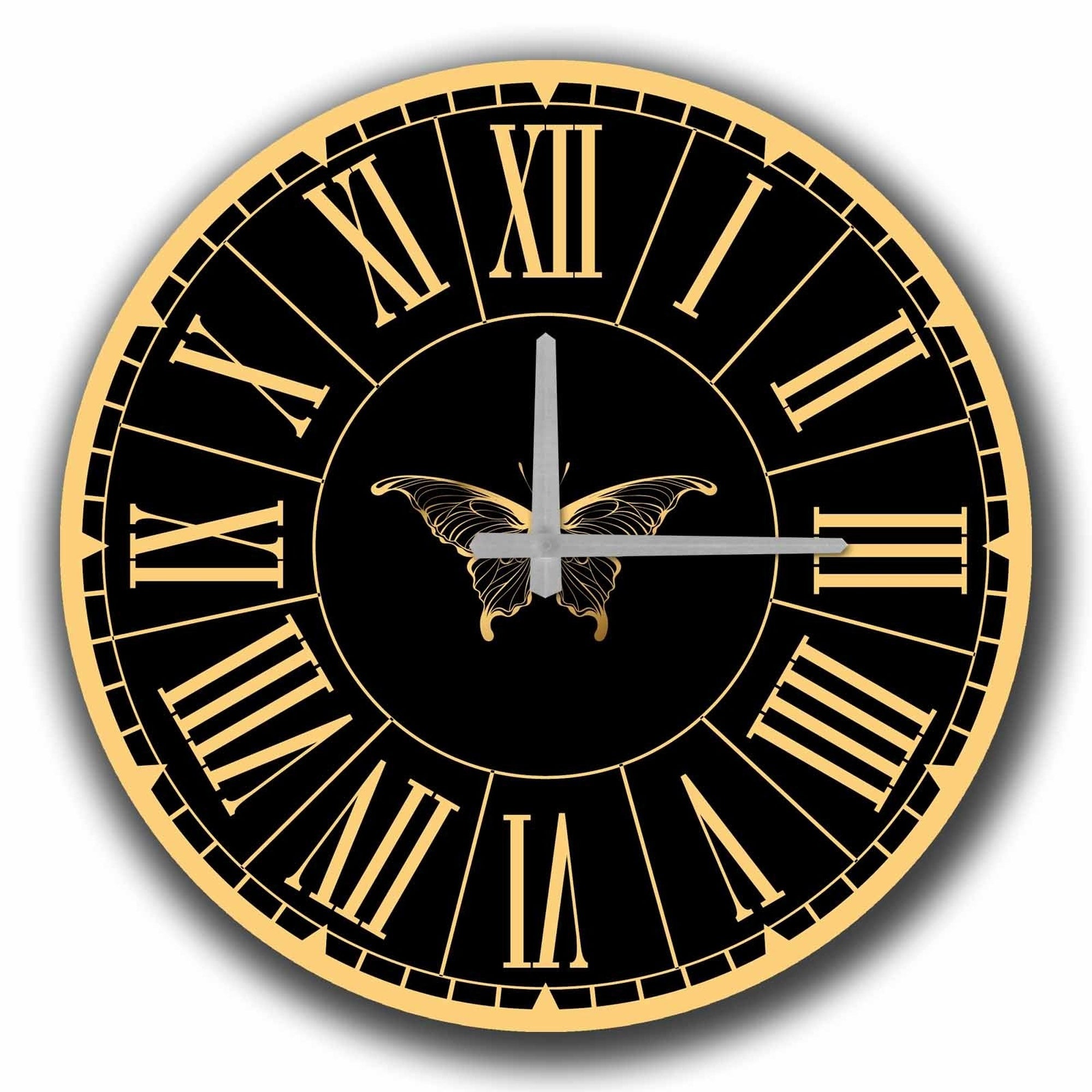 Reloj decorativo MDF dorado y blanco | Leroy Merlin