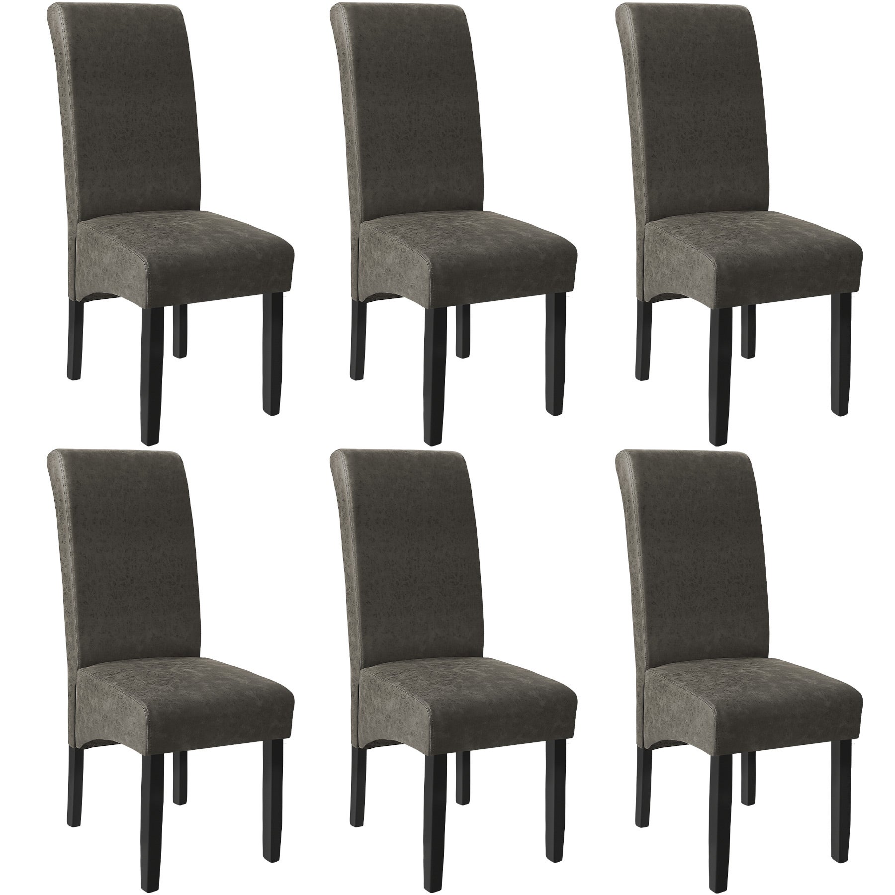 TECTAKE Sedia Sala Pranzo Ergonomica Cucina Salotto Massiccia Gambe in Legno | Leroy Merlin