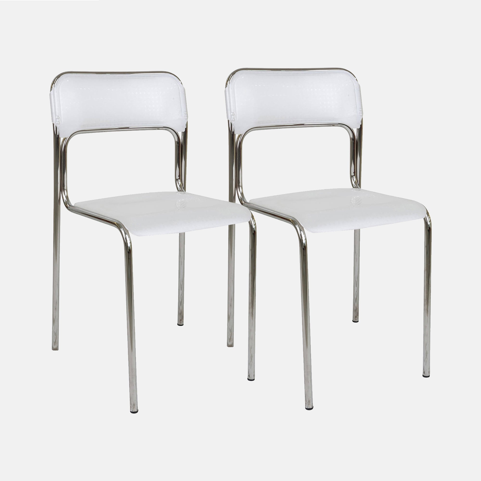 Ensemble de 2 chaises modernes en métal et polypropylène, pour salle à manger, cuisine ou salon ...