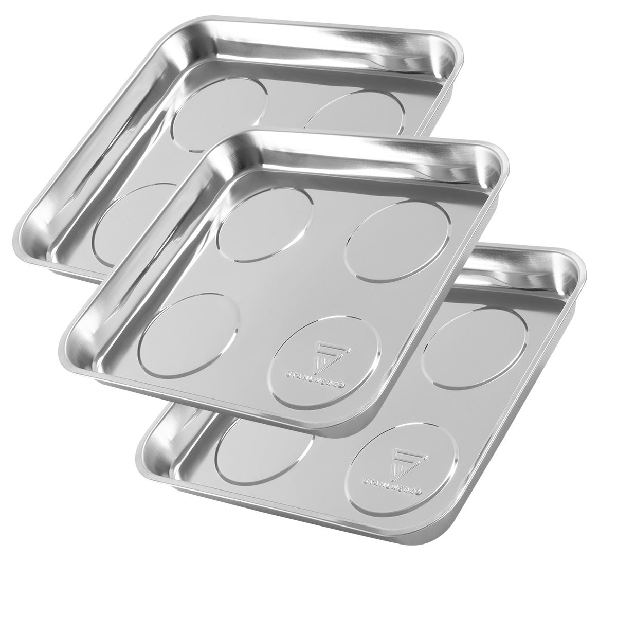 STAHLWERK MS-30 ST bandeja magnética juego de 3 270 x 292 x 30mm disco magnético bandeja ...