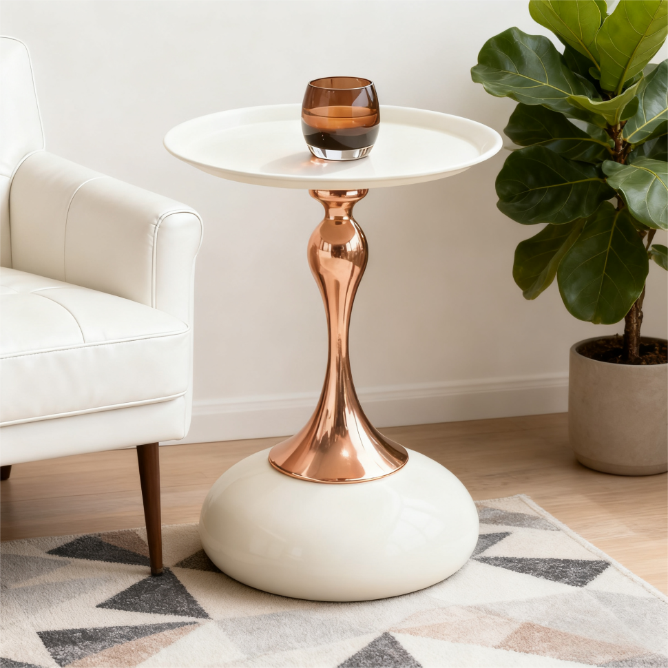 Mesita auxiliar Martini moderna - 38 x 38 x 54 cm - Mesita auxiliar ...