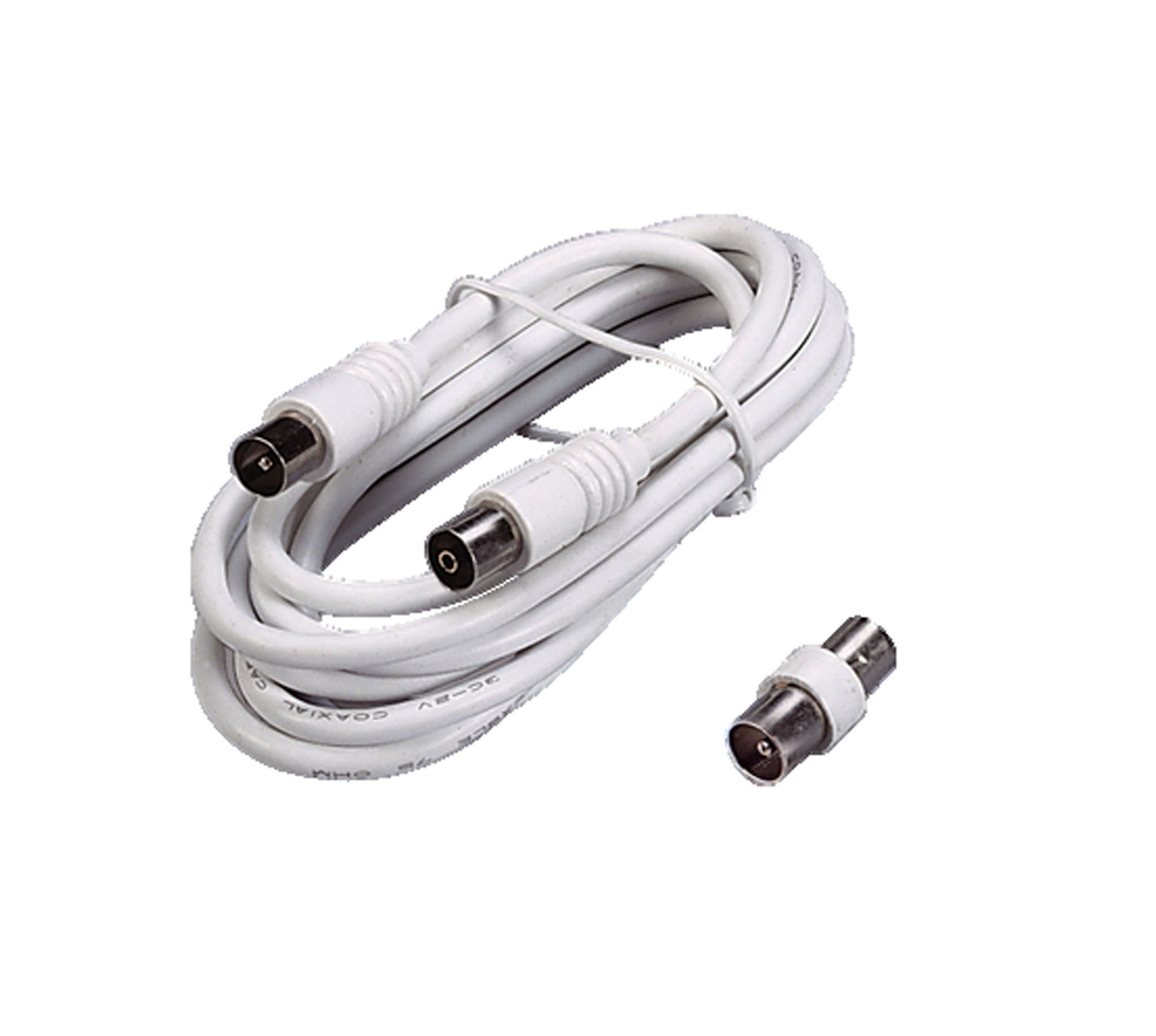 Extensión de cable de antena de TV con adaptador 5 Mt. | Leroy Merlin