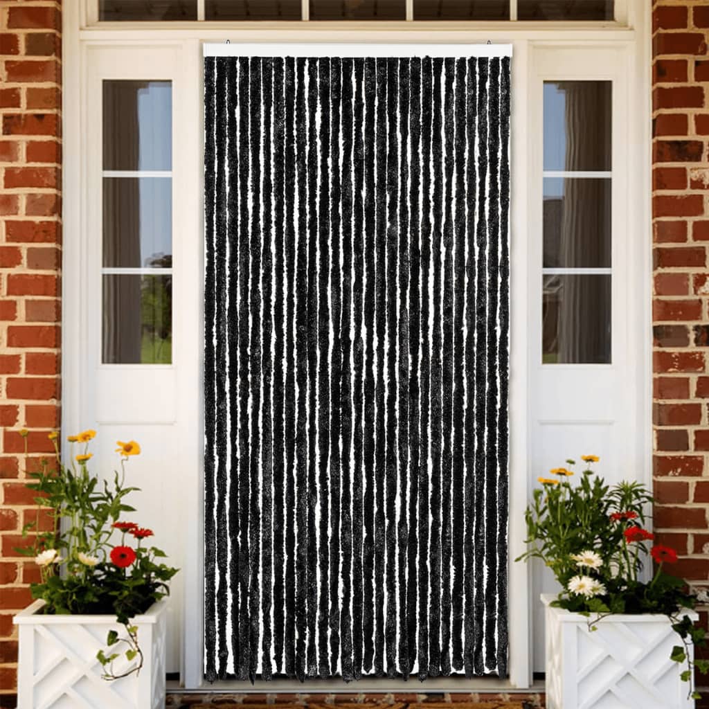 Moustiquaire anthracite 118x220 cm chenille vidaXL | Leroy Merlin