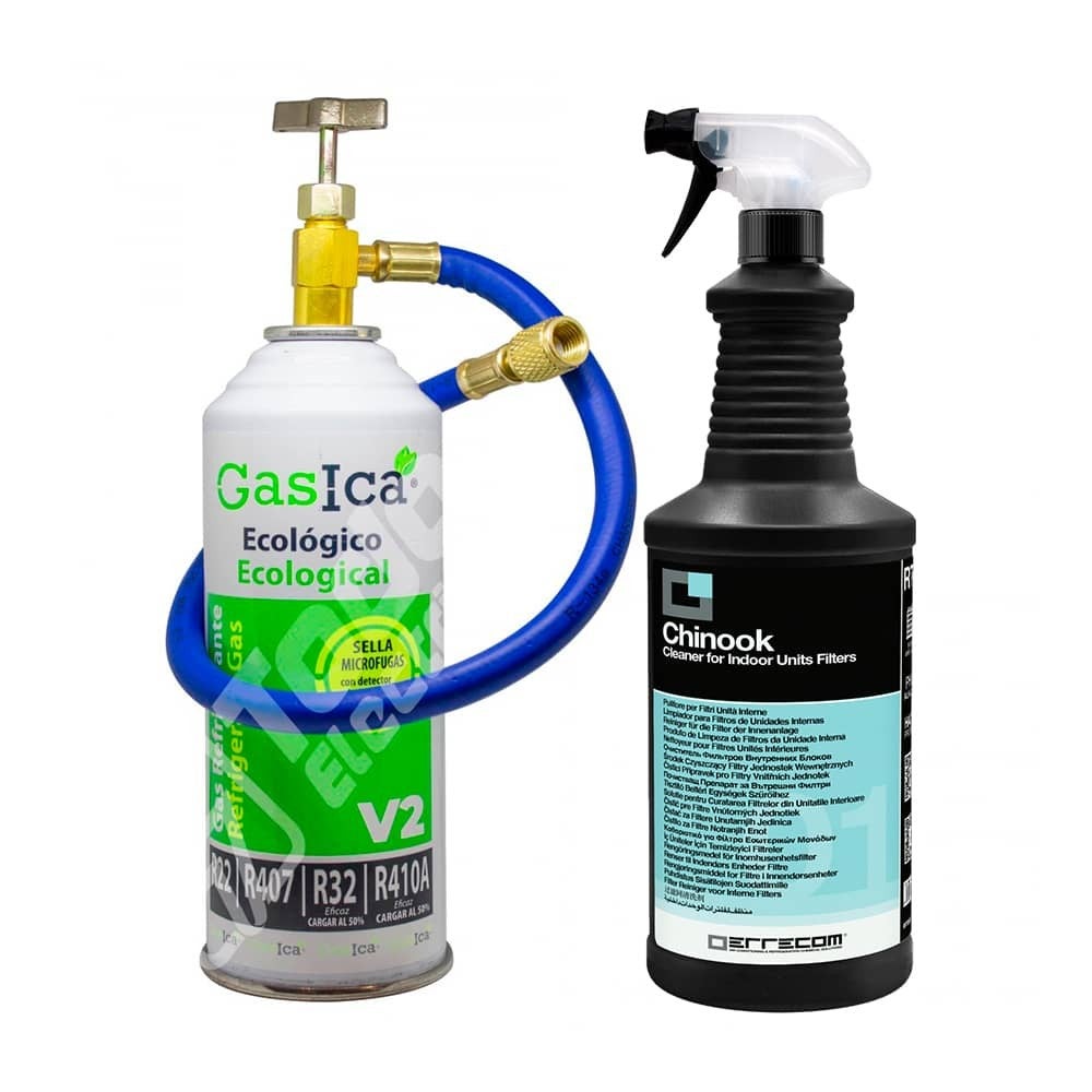 Gasica V2 Substitut de gaz réfrigérant R410, R22, R407, R290 avec tuyau ...