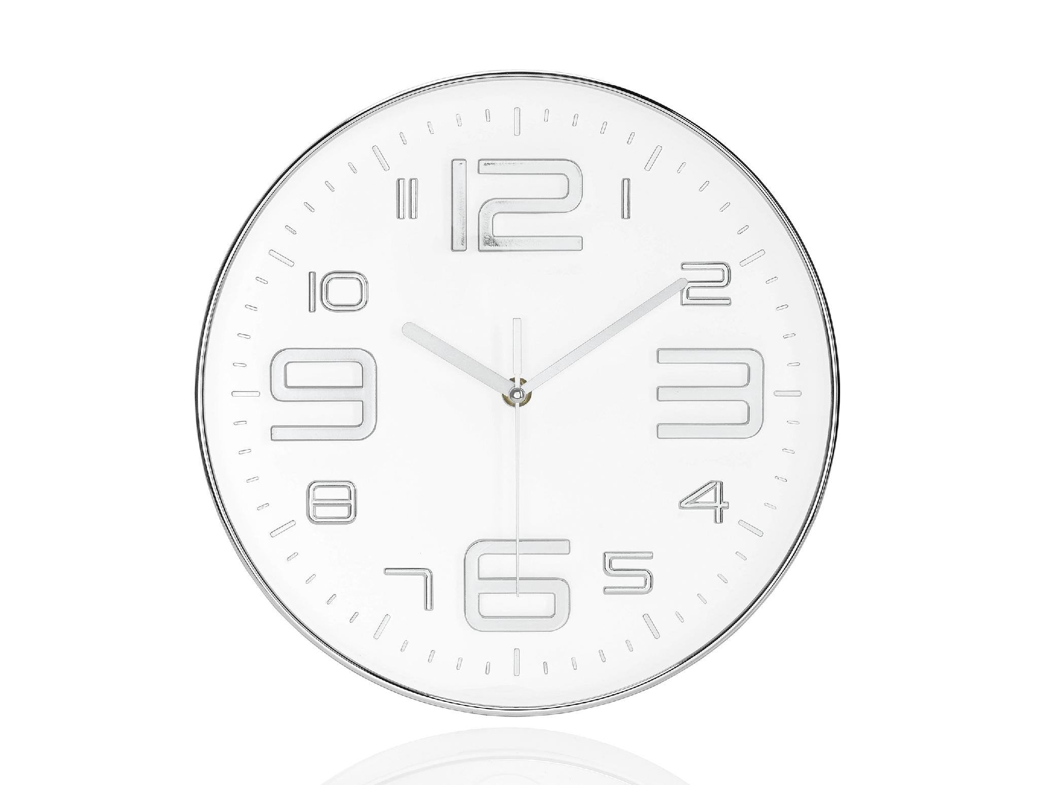 ANDREA HOUSE AX17055 Reloj Pared Cromo Ø30X4,5 cm | Leroy Merlin