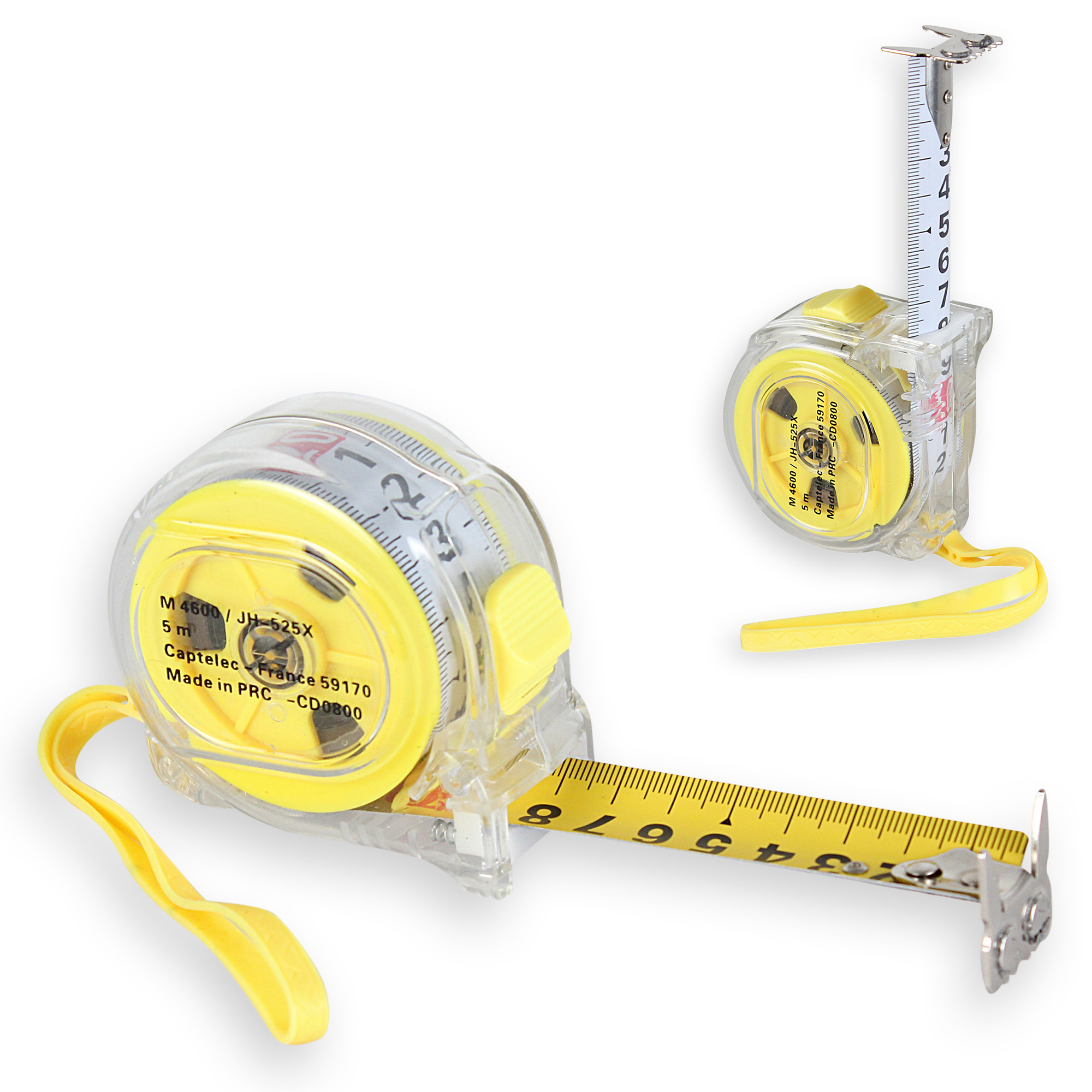 Cinta métrica de acero 5M x 25mm, Bobinado automático, Dígitos grandes ...